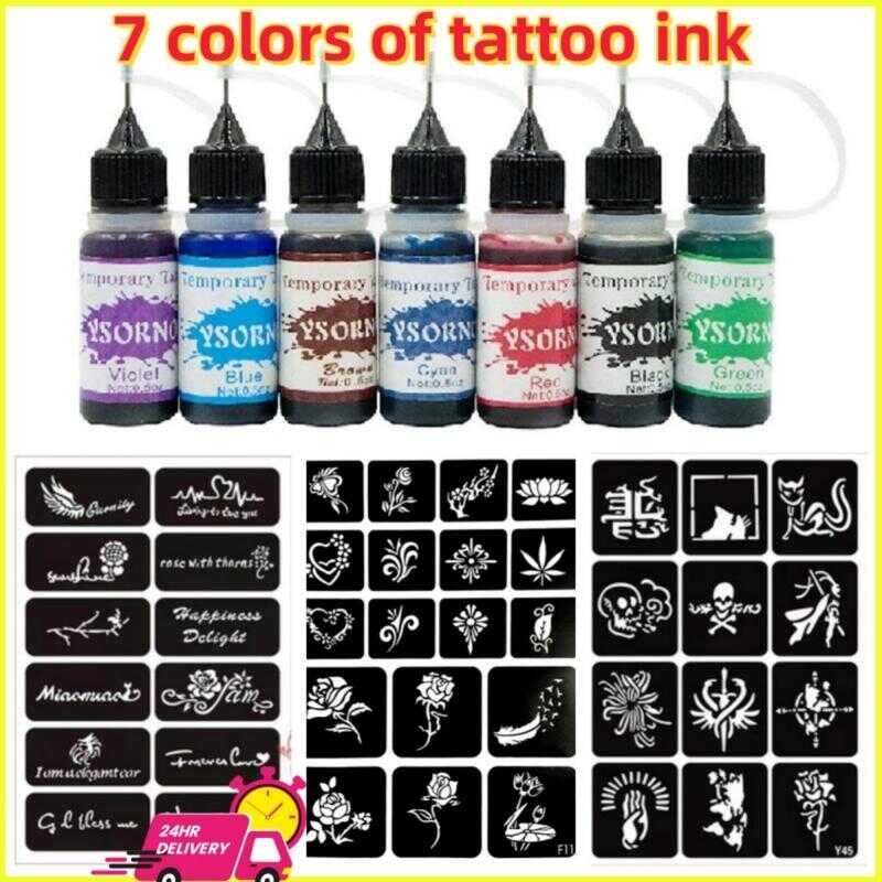10Ml Liquid Tattoo Ink Hollow Template Cream For Henna Accessories And ...