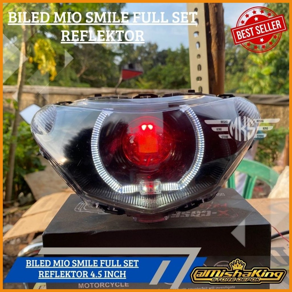 MIO SMILE BILED LIGHTS 4.5 FULL SET REFLECTORS | Shopee Philippines