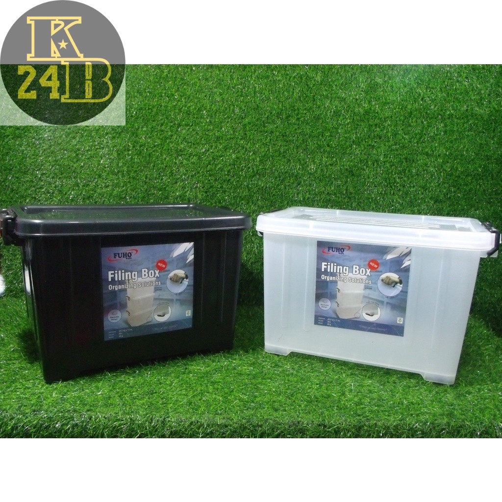 #LH399-Fuho Ware Filing Box with wheels 30 Liters | Shopee Philippines