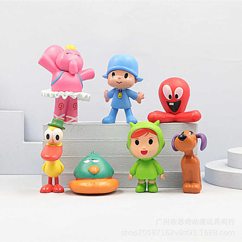 Little P Youyou 7 Models Of Figures Pocoyo Bato Duck Puppy Lula Aili ...