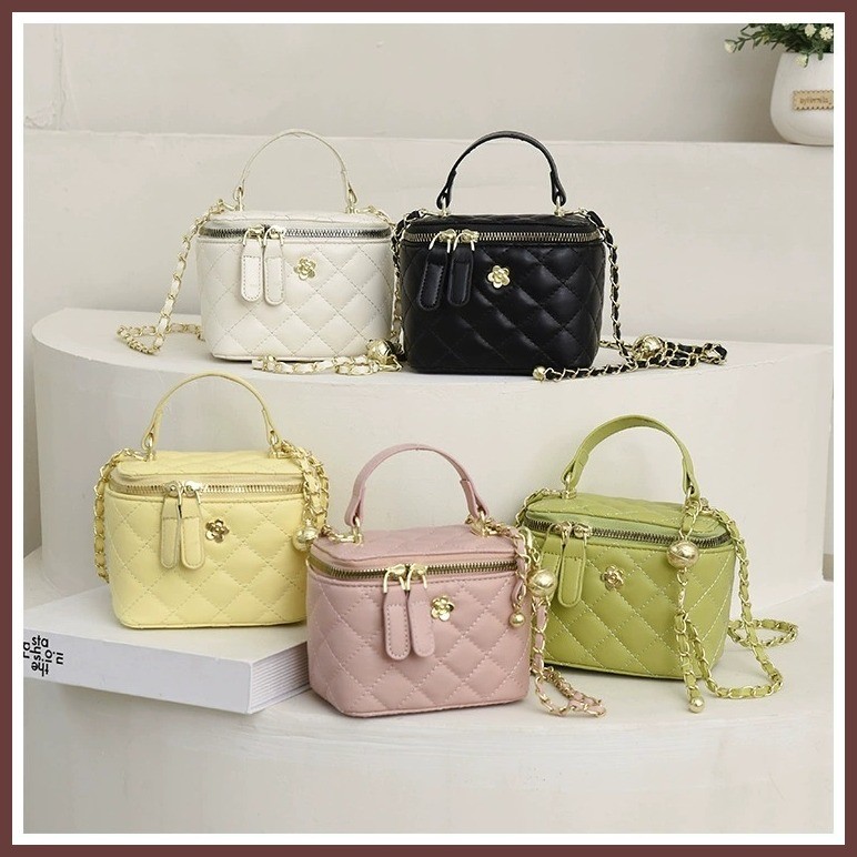 LV Popular all-match small C new summer portable diamond chain bag box ...