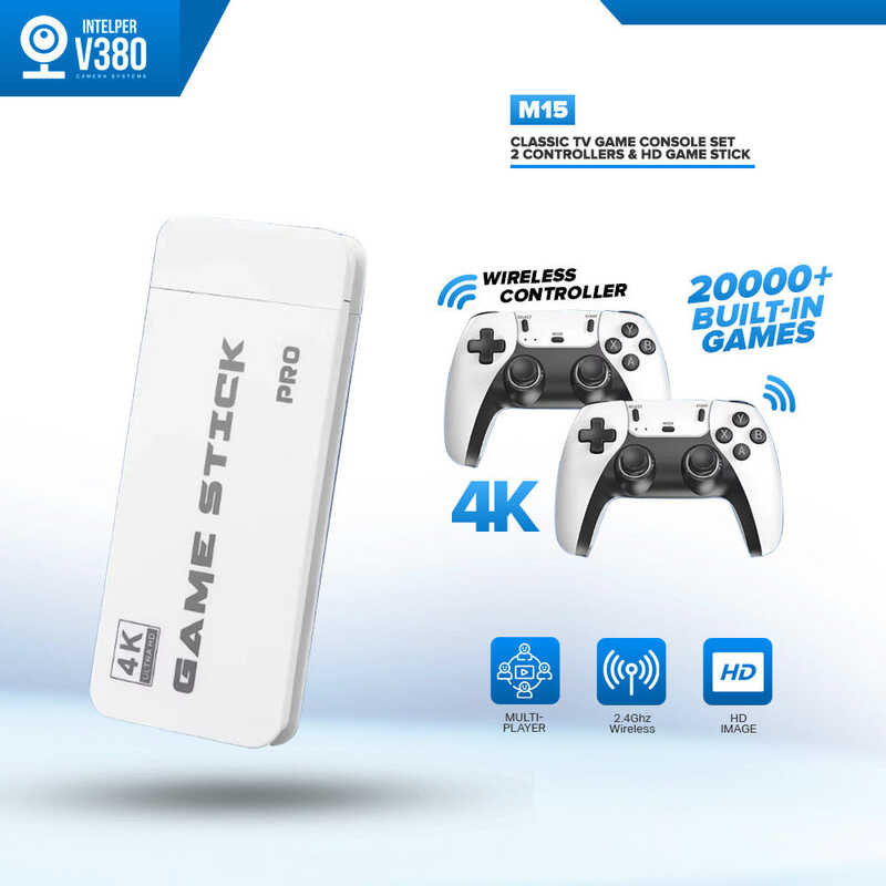 7Ab Intelper MXQ Pro M15 Classic Retro TV Game Console Set 2 Gaming ...