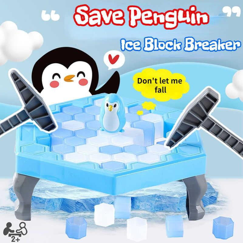 1 HOT Save Penguin Board Kids Puzzle Game Break Ice Block Trap Party ...