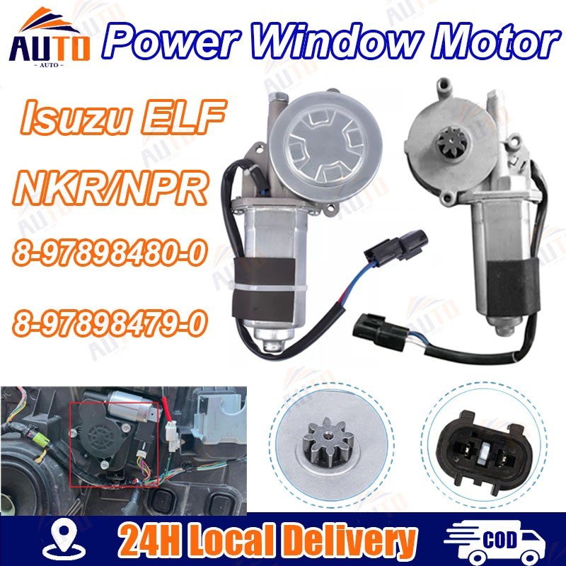 Left/Right Power Window Motor Isuzu ELF NKR/NPR 4HF1 24v 8T 8-97898480 ...