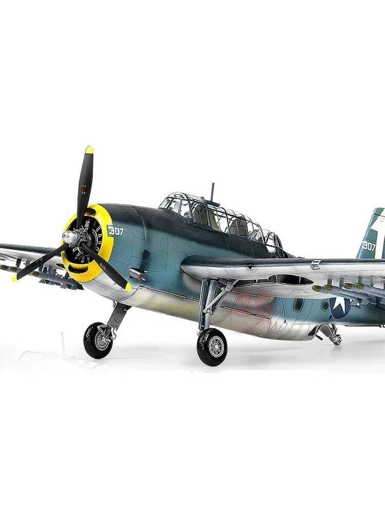 Academy 1/48 model 12285 USS TBM-3 Avenger torpedo aircraft assembly ...