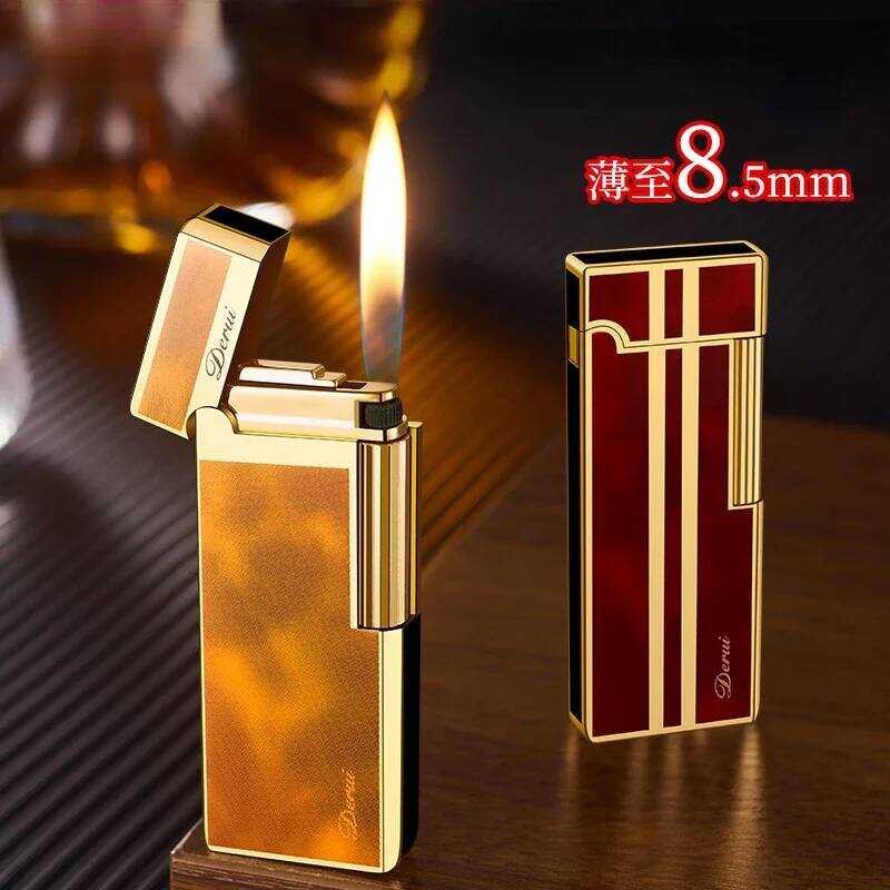 Xj New Derui Slim Portable Iatable Lighter Grinding Wheel Side Hit Men ...