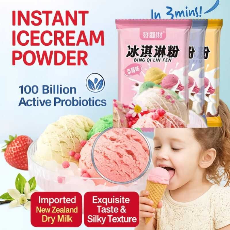 100% Healthy 】Homemade Home Ingredients Soft Ice Cream Powder Mix ...