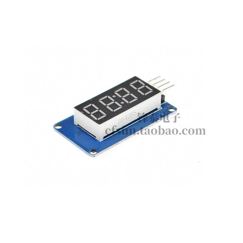 4-digit Digital Tube Display Module LED Brightness Adjustable with ...