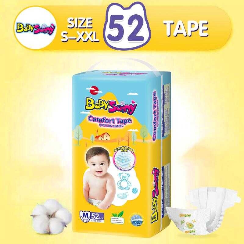 Sunny Baby Disposable Diaper Tape Korean Diaper 50Pcs Tape/Pants Ultra ...