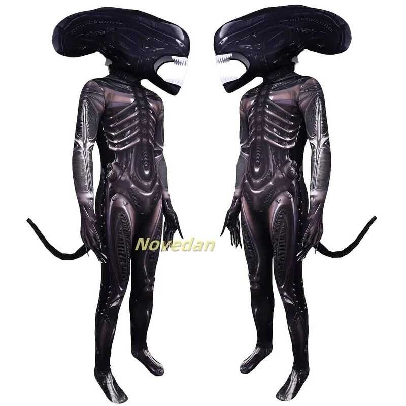 Xenomorph 2 Alien Costume Kids Adult Sci Fi Movie Romulus Head Suit ...