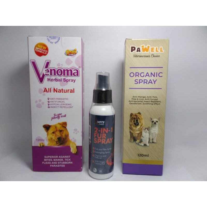 [Cl REYES Agrivet] PAPI VENOMA Spray, PAWELL ORGANIC SPRAY & VC 2In1 ...