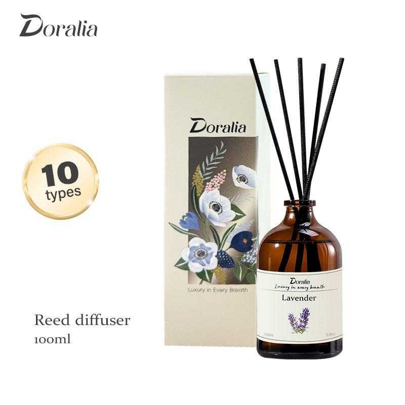 【Doralia】100Ml Home Fragrance Air Freshener Reed Diffuser Aromatherapy Oil Room Office Toilet ...