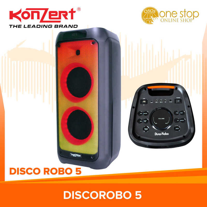 Konzert Original DISCO ROBO 5 / 2 X 5.5 Inch Party Speaker System W ...