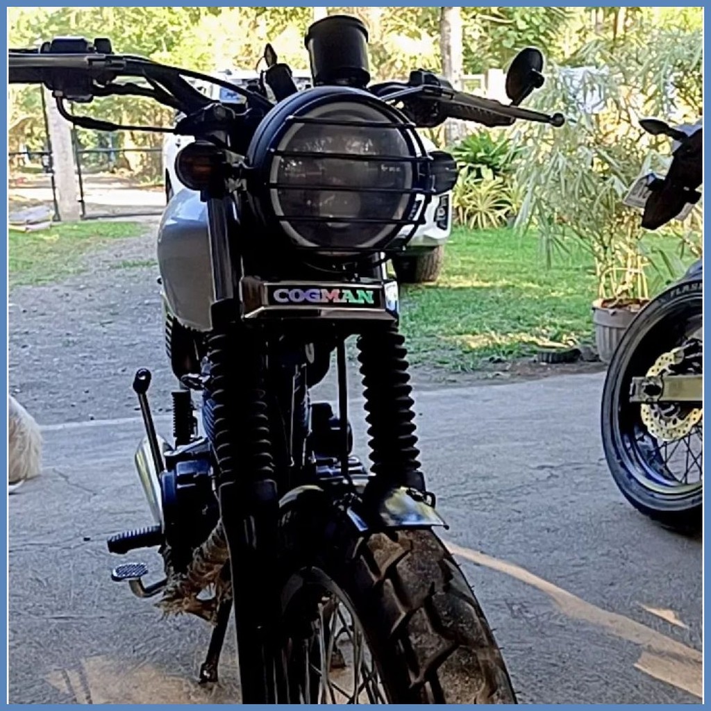 CUZTOMIZE front plate Emblem for Tmx Honda, Rusi, euro, motorstar Only ...