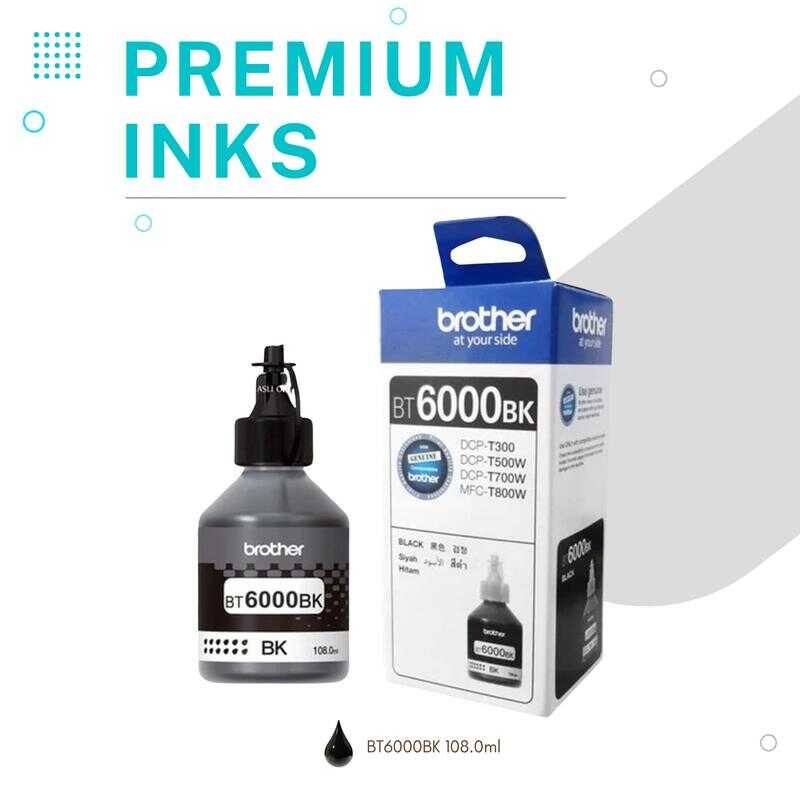 228 PREMIUM BROTHER Bt6000bk INK BLACK 108.0Ml | Shopee Philippines