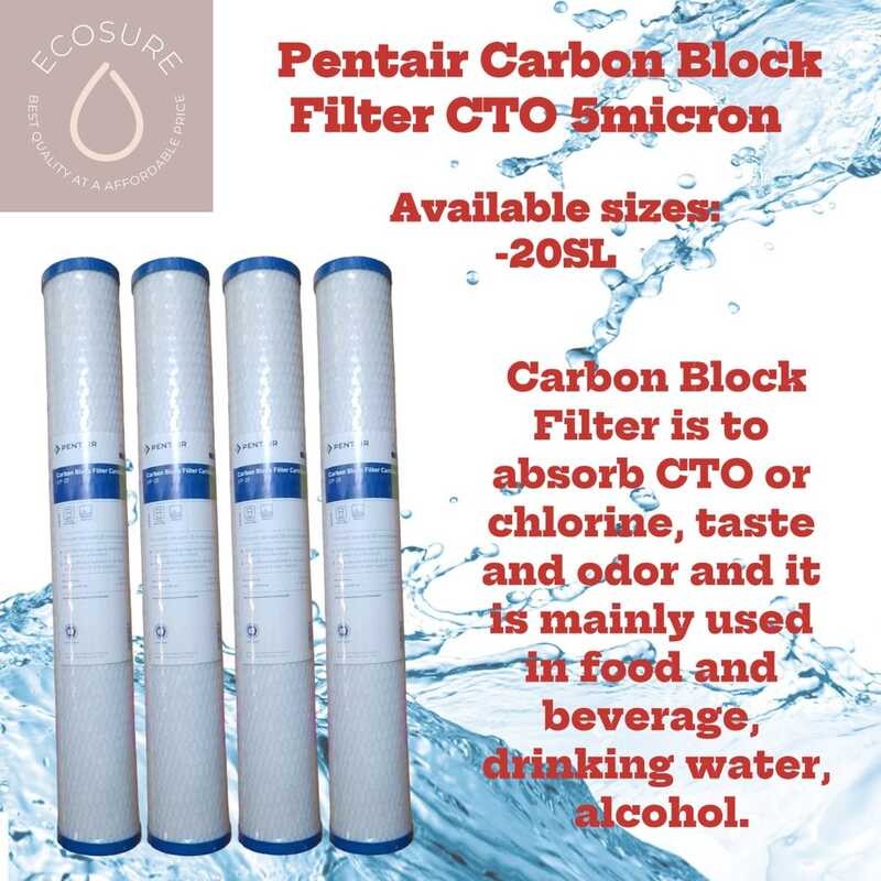 ORIGINAL Pentair Ep20 20Sl Pentek HIGH QUALITY Carbon Block Filter CTO ...