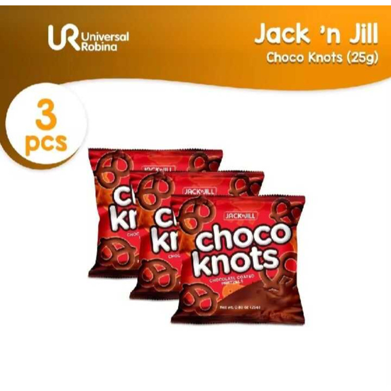Jack 'N Jill Choco Knots (25G) X 3 Aceff 29 Fc | Shopee Philippines