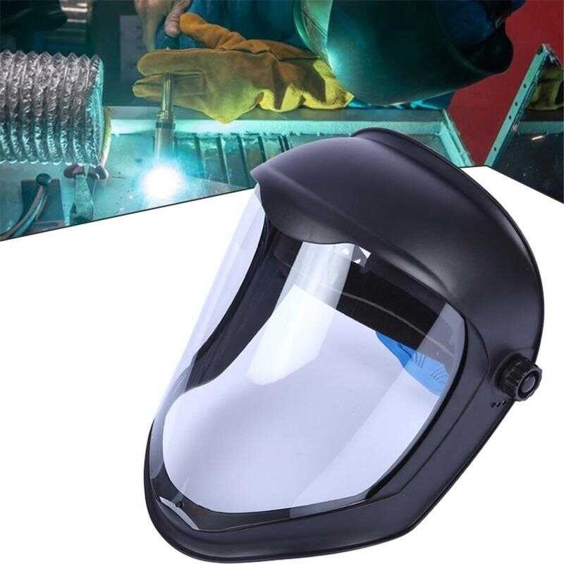 Safety Grinding Welding Face Shield Mask Helmet Clear Polycarbonate ...