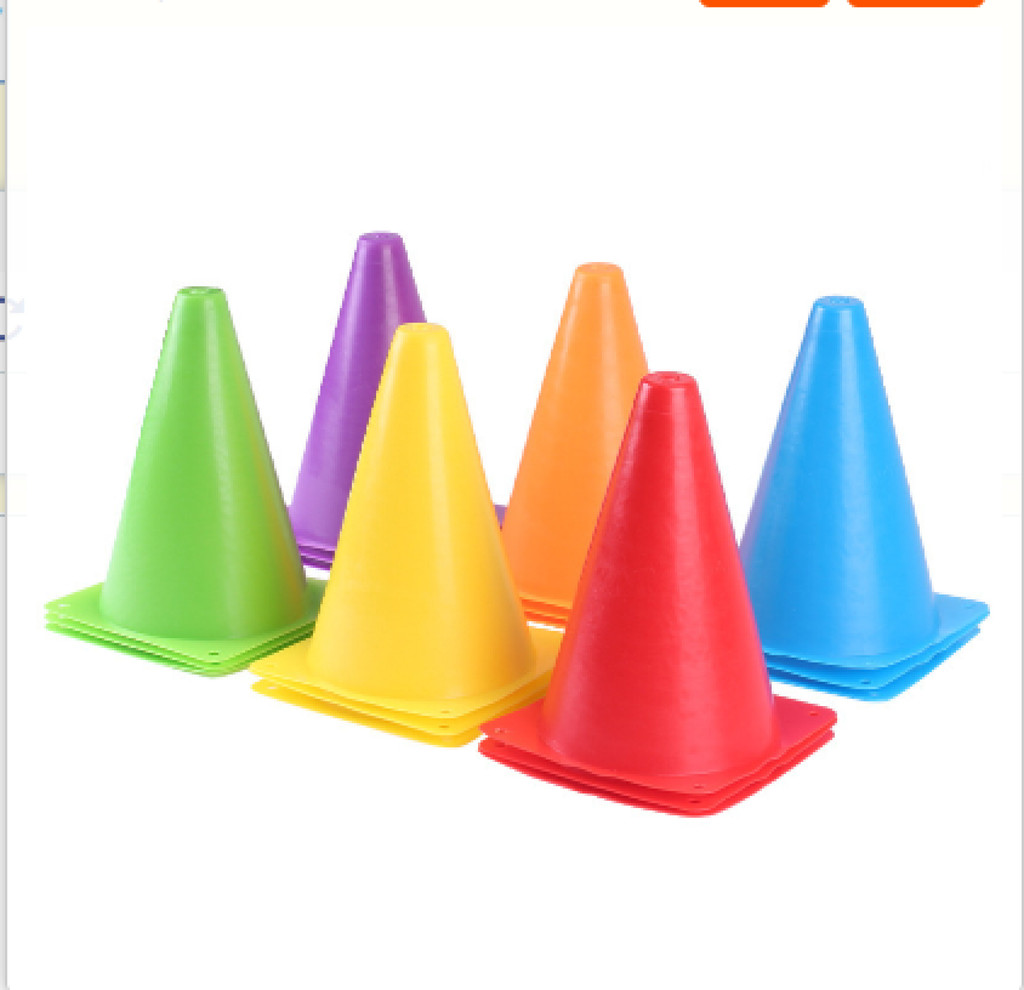 5Pcs/10Pcs Plastic Agility Training Cone for Soccer Basketball Sports ...