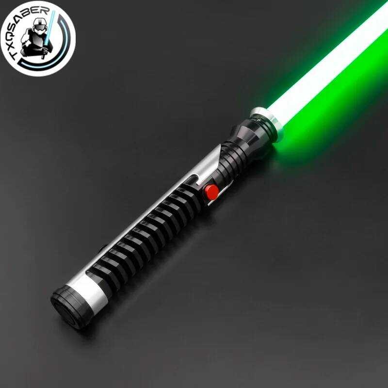 Xj TXQSABER Replica Qui-Gon Jinn Lightsaber Neo Pixel Metal Hilt ...