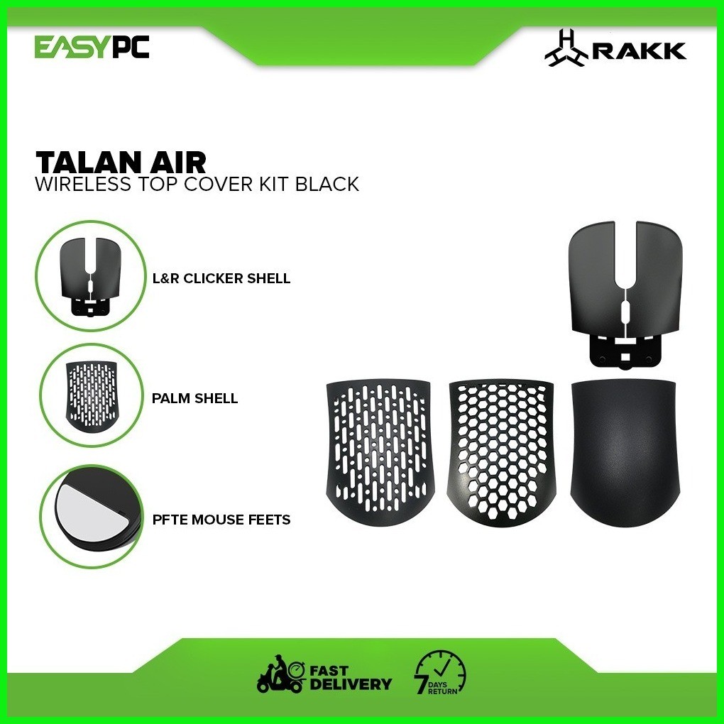 EasyPC| RAKK Talan Air Top Cover Kit Mint, Pink and Black, White Color and mouse battery ...