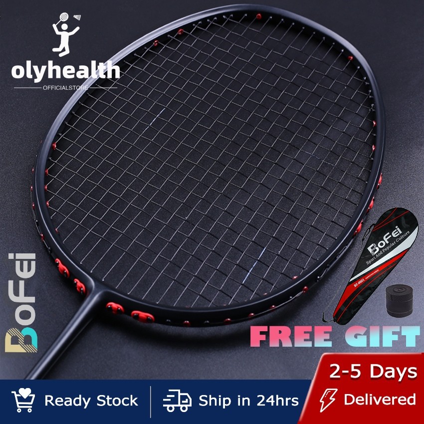 Olyhealth 5U 26LBS G5 Black Badminton Racket 100% Original Design ...