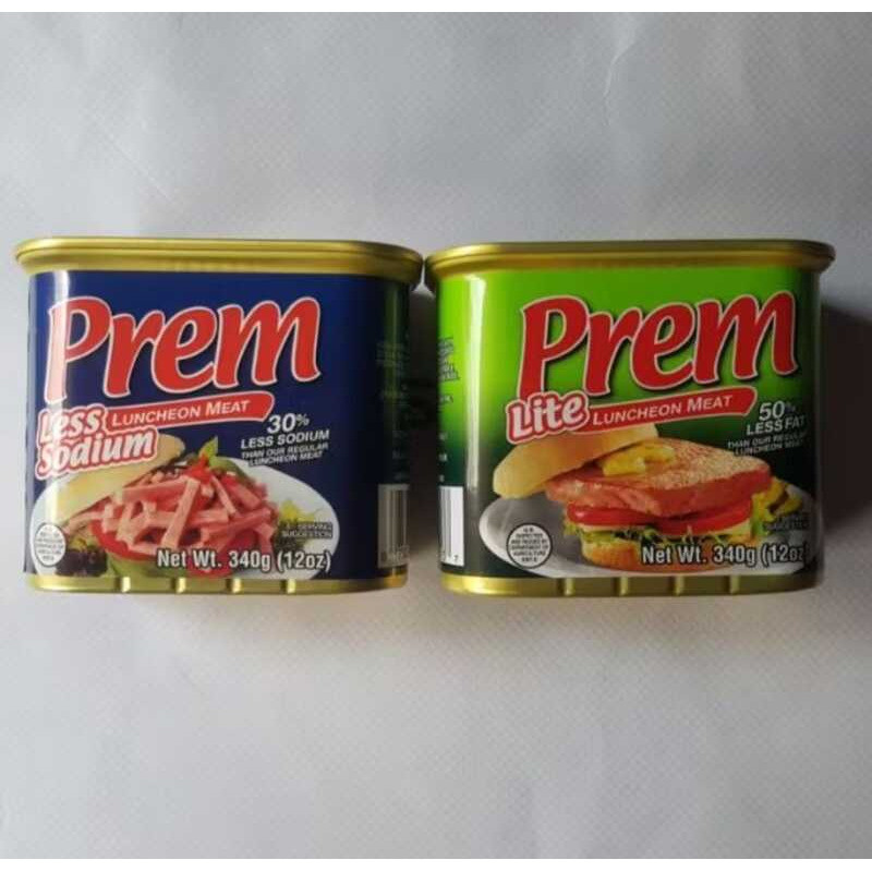 668 Prem Luncheon Meat 340G Original, Less Sodium, Lite | Shopee ...