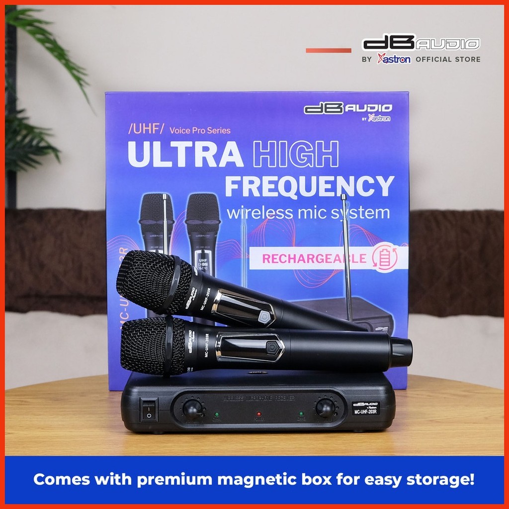 Db Audio by Astron MC-UHF-203R Ultra High Frequency Wireless microphone ...