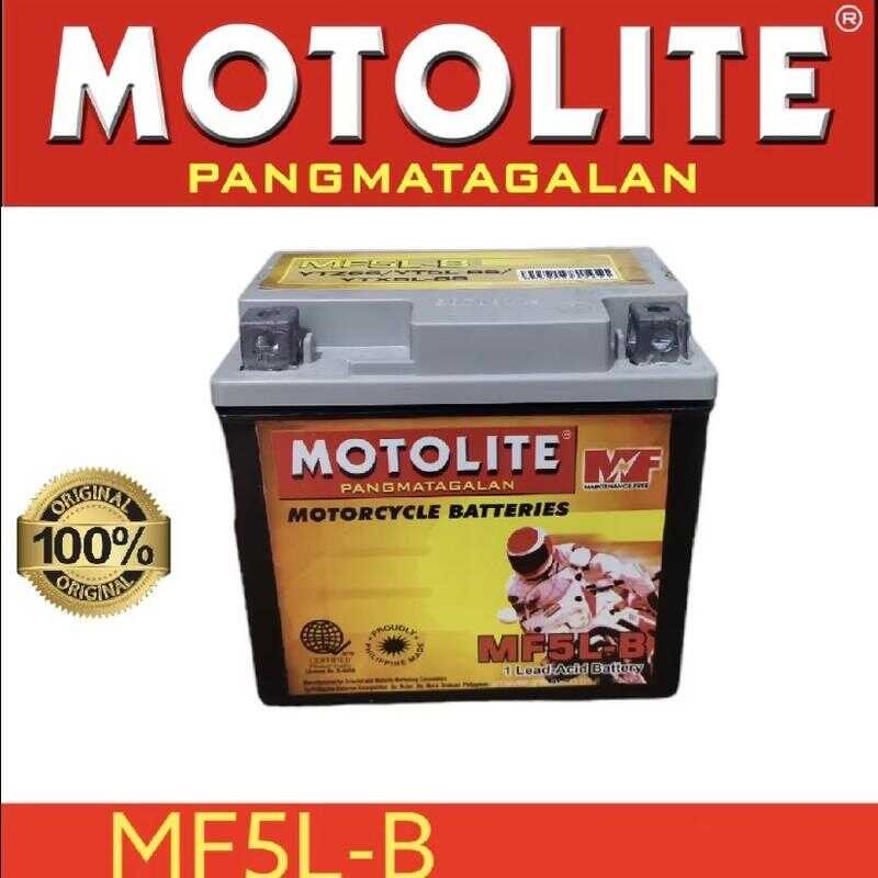 Mf5l-B MOTOLITE BATTERY For Honda Click /Suzuki Raider 125/150) 3 ...