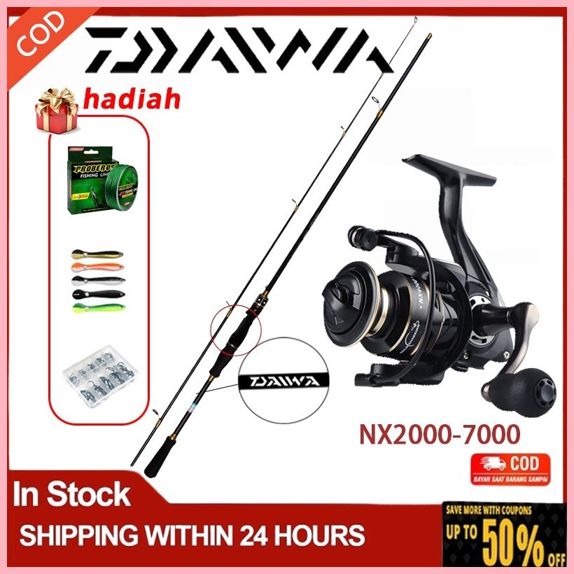 Set Pancing DAIWA para sa Pangingisda sa Dagat! Reel na may 15 Kg Drag ...