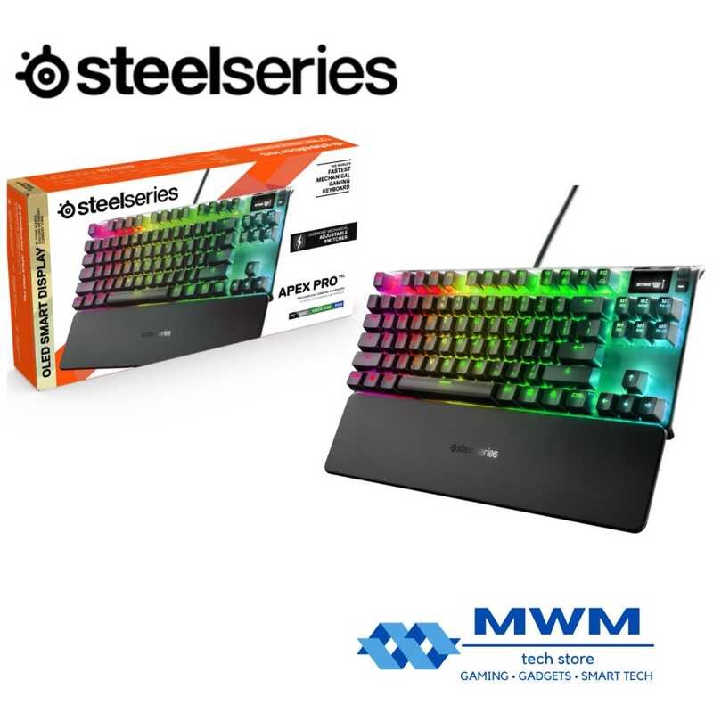 Steelseries Apex Pro TKL Mechanical Gaming Keyboard Adjustable ...