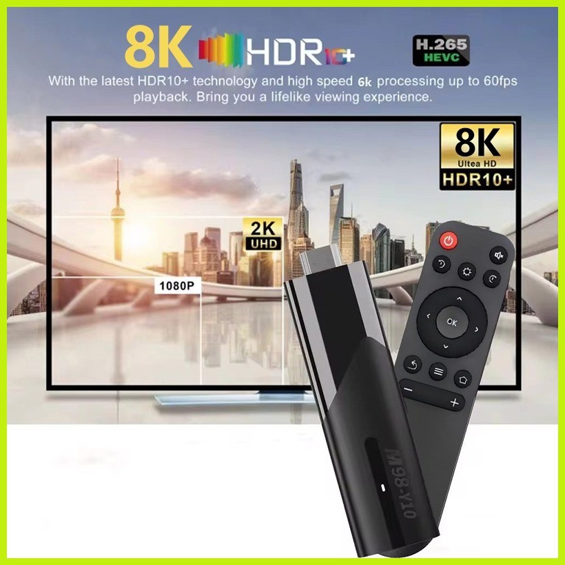 8K Mini TV Stick Smart TV Box Android 13.0 Bluetooth 5.3 5G Wifi Media ...