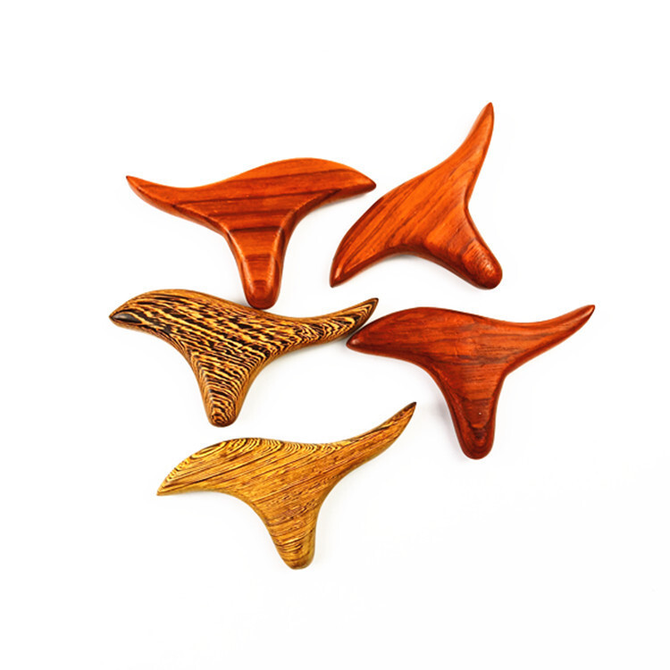 Chicken Wing Wood Triangle Massager Acupoint Stick Scraping Board ...