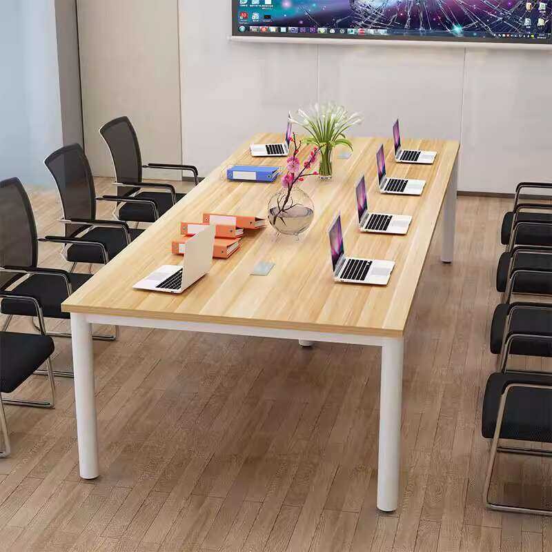 Simple Modern Training Discussion Long Desk Workbench Office Conference ...