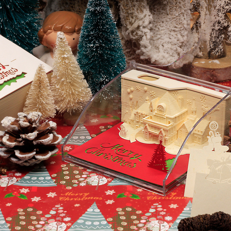 New Christmas Day Diorama Sticky Note Paper Sticky Notes Creative Gift ...
