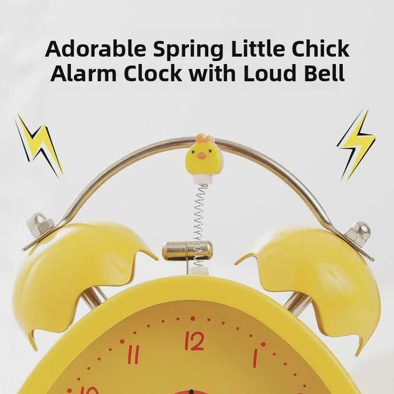 Gugu Chicken Cartoon Silent Alarm Super Loud Wake Up For Boys And Girls ...