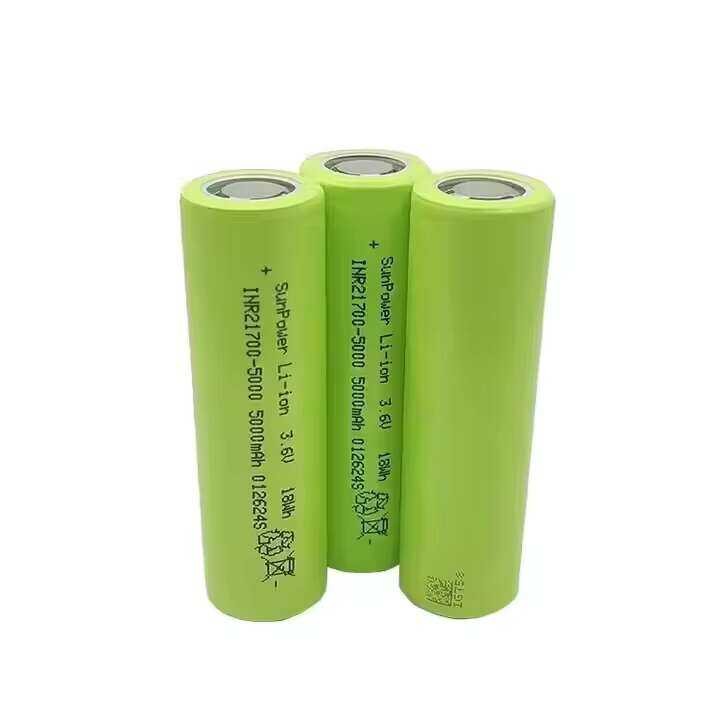 Sunpower Rechargeable Battery INR21700 5000mAh 3.7V 20A NMC 21700 ...