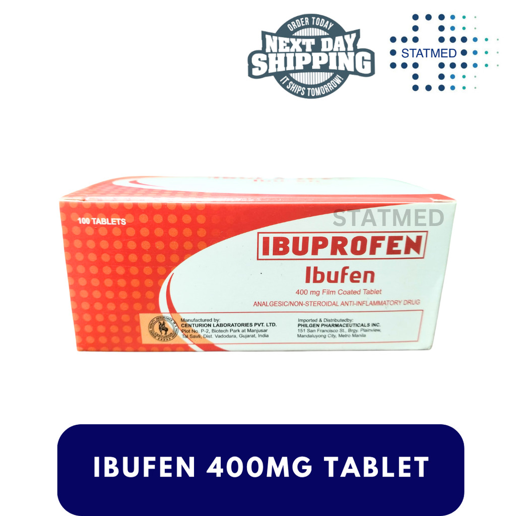 Ibufen Ibuprofen 400mg Tablet Advil/Medicol Alternative l 10, 50 & 100 ...