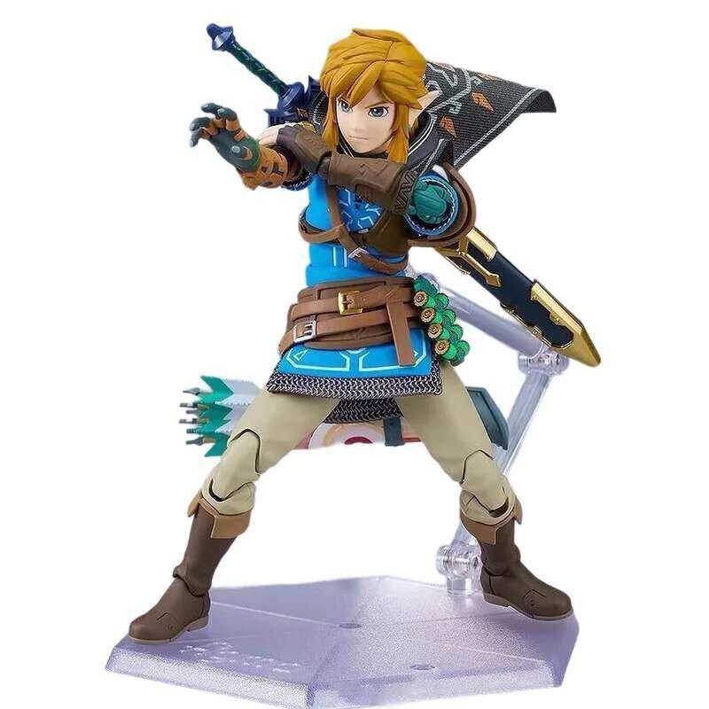W The Legend Zelda Breath Of The Wild Anime Figures Link Action Figure ...