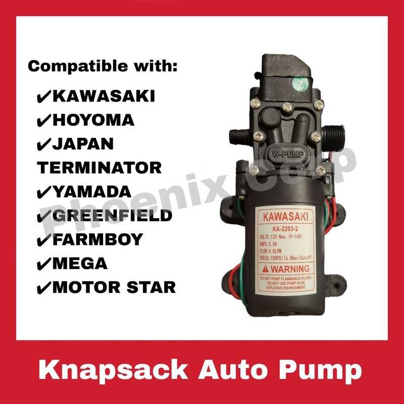 Kawasaki General 2-In-1 Knapsack Sprayer (Auto Water Pump) Spare Part ...