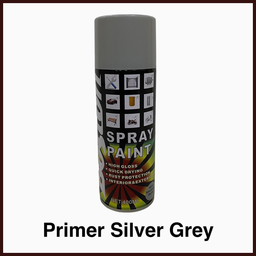Primer Silver Grey Spray Paint 400ml | Shopee Philippines