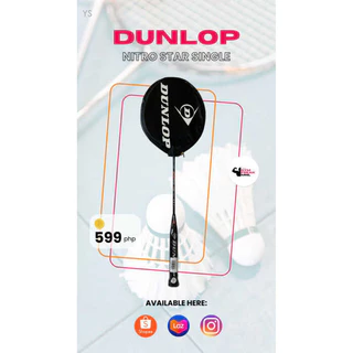 Shop dunlop badminton racket for Sale on Shopee Philippines