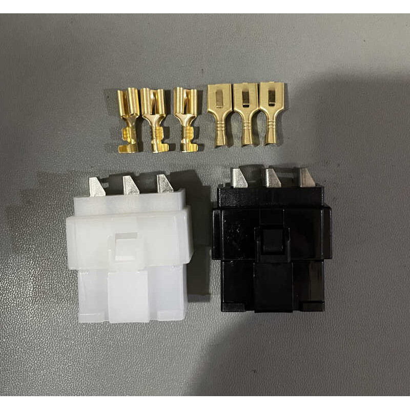 ☑♥ Plastic 6.3-6P Angled Socket with Shell and Copper Terminals, Large ...