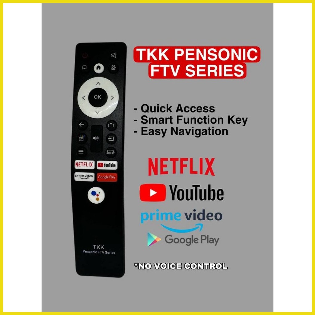 UNIVERSAL TV REMOTE CONTROL FOR PENSONIC ANDROID TV SMART TV | Shopee ...