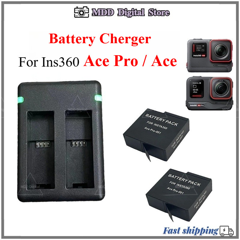 Battery Charger For Ins360 Ace Pro / Ace Action Camera Smart Fast ...