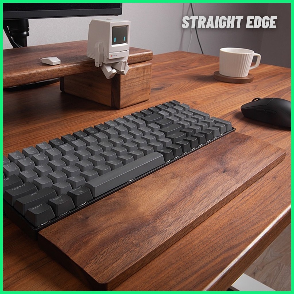 Walnut Wood Keyboard Wrist Rest / Palm Rest for Mechanical Keyboard ...