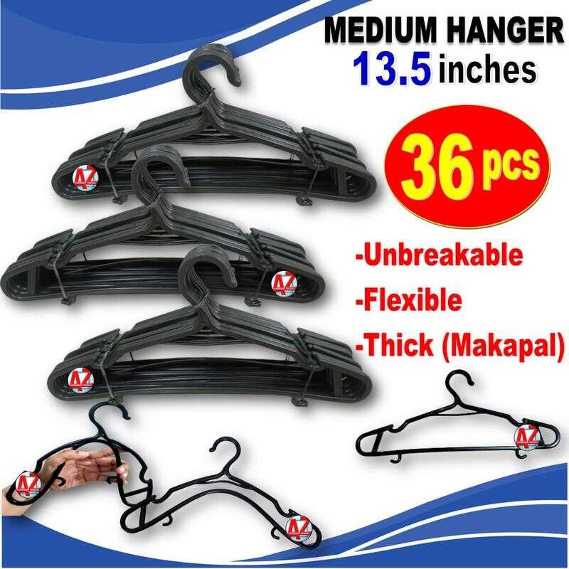 UNBREAKABLE Hanger 36 PCS For Adults -Size 13.5-Unbrekable & FLEXIBLE ...