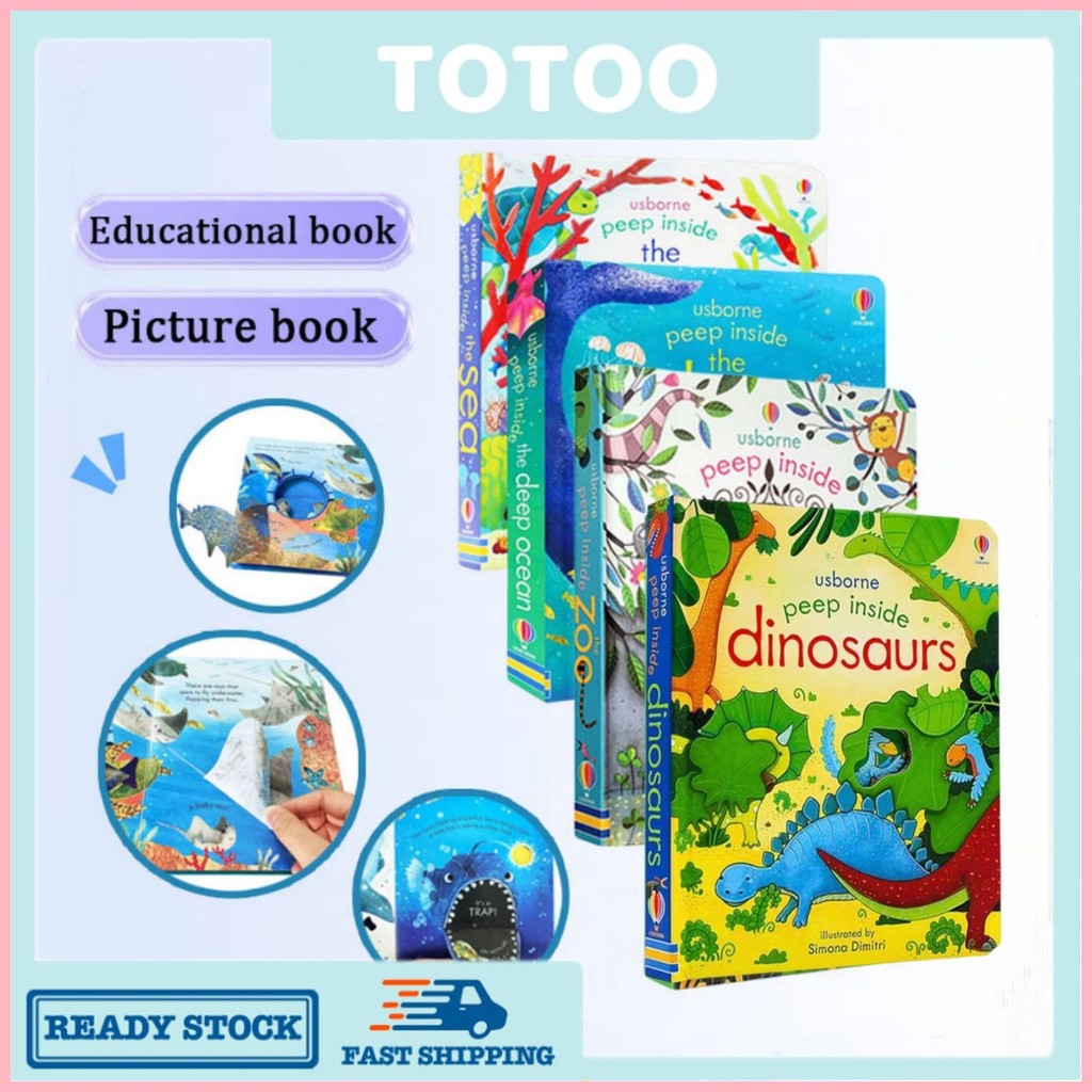 Usborne Peep Inside Book English Educational 3D Flap Picture Story ...