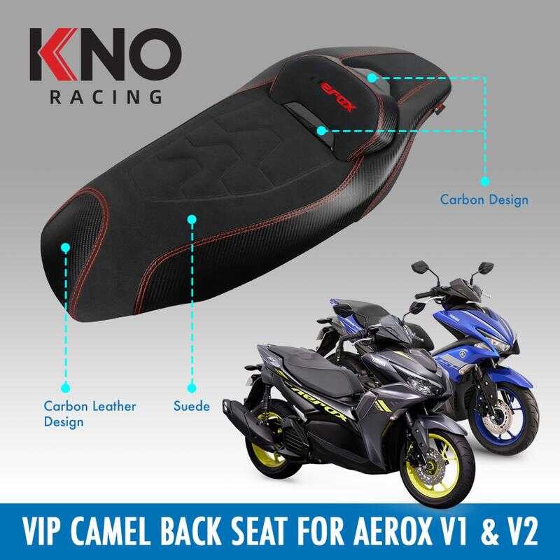 KNO Aerox VIP Camel Back Seat Suede And Leather | Shopee Philippines