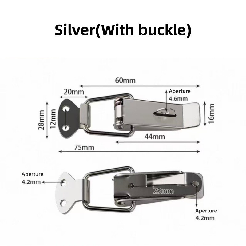 304 Stainless Steel Toggle Catch with Padlock Hole for Toolboxes - Duck ...